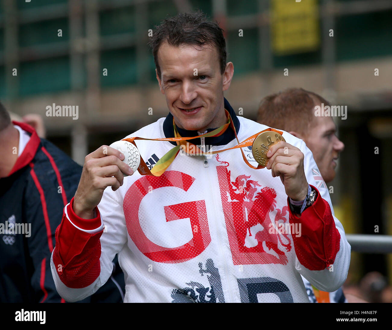 Richard Whitehead during the Olympic and Paralympic athletes ...