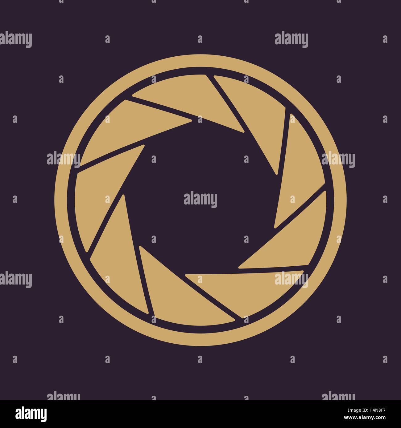 The diaphragm icon. Aperture symbol Stock Vector Image & Art - Alamy