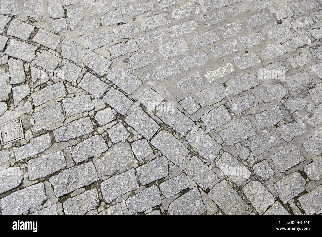Urban street painted floor tiles, construction Stock Photo - Alamy