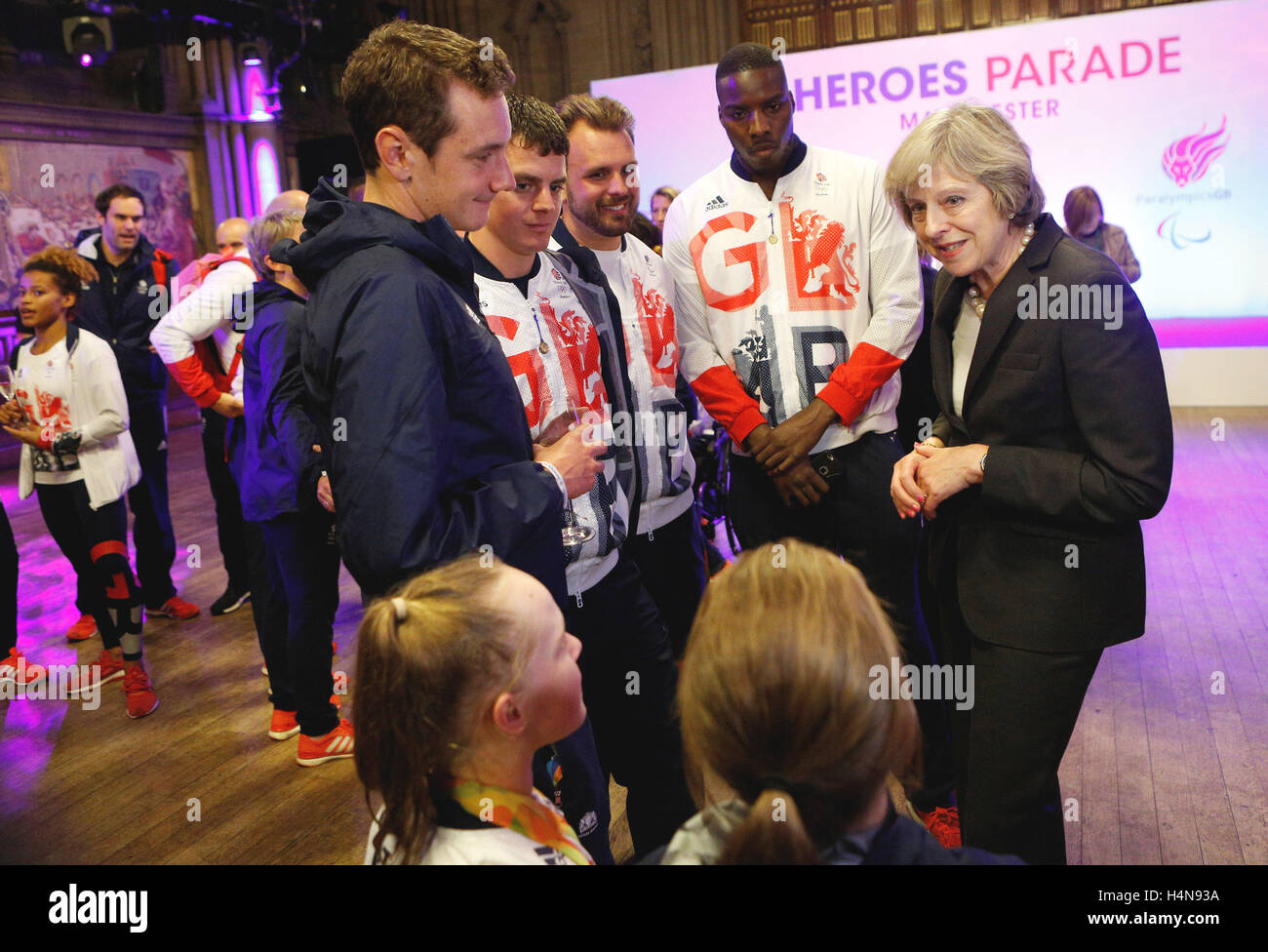 Prime Minister Theresa May meets Ellie Simmonds, Ellie Robinson ...