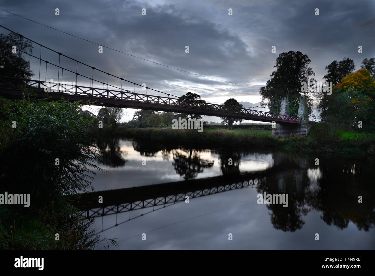 Kalemouth Suspension Bridge crossing the River Teviot designed by ...