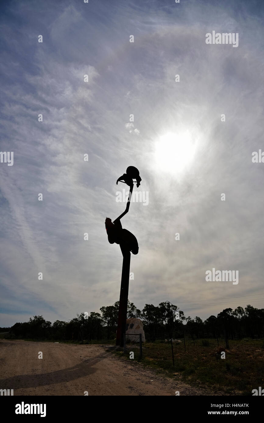 Stanley a statue by John Murray in steel made from several VW's ...