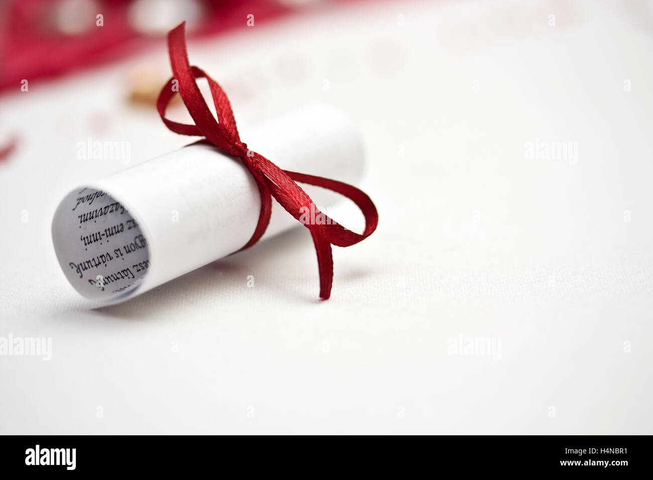 Wedding invitation card ribbon hi-res stock photography and images - Alamy