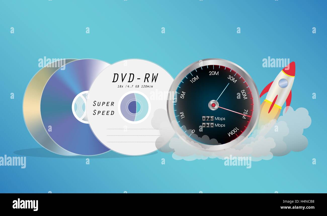 DVD Disk with speed meter Stock Vector Image & Art - Alamy