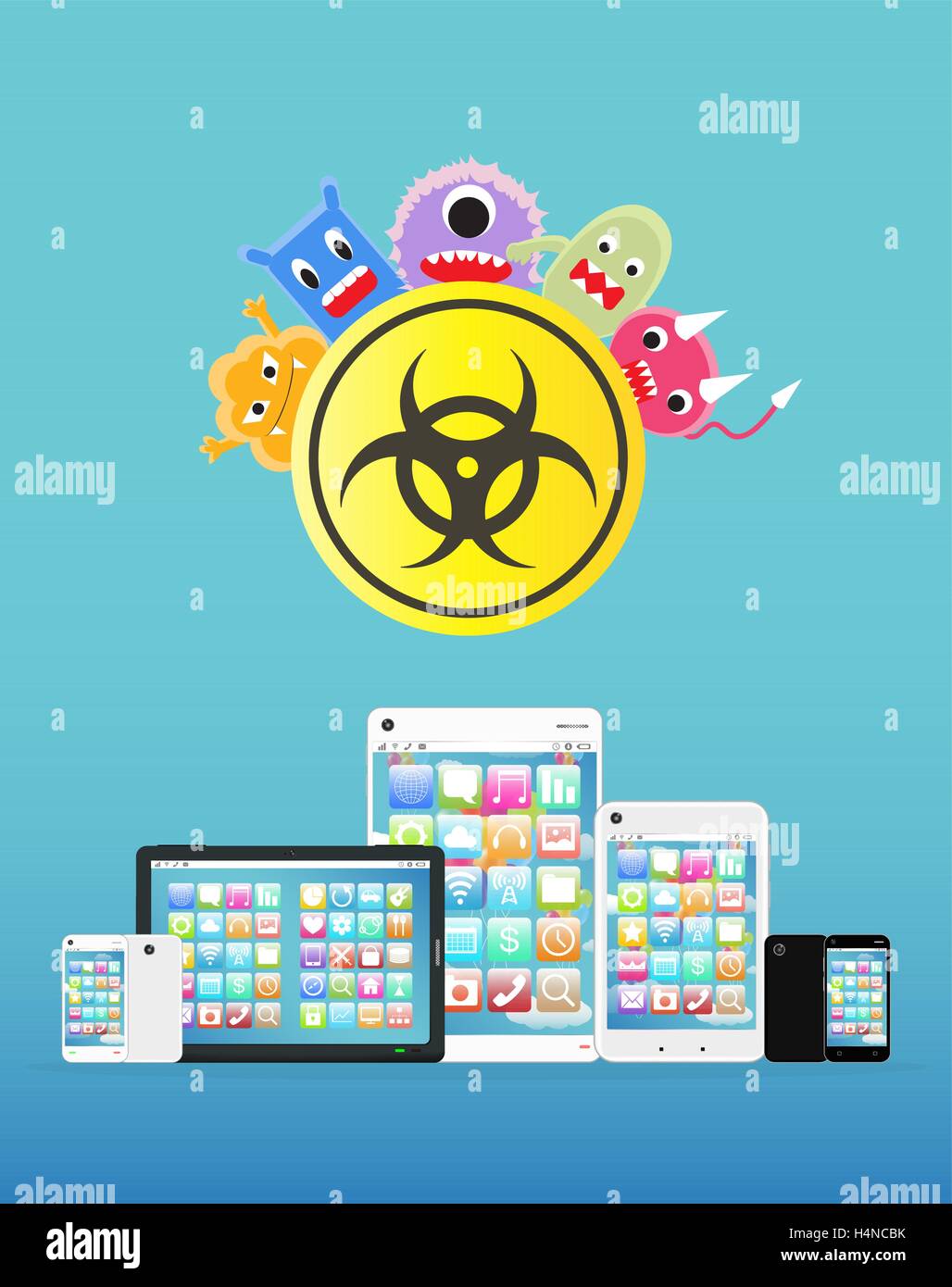 Media virus Stock Vector Images - Alamy