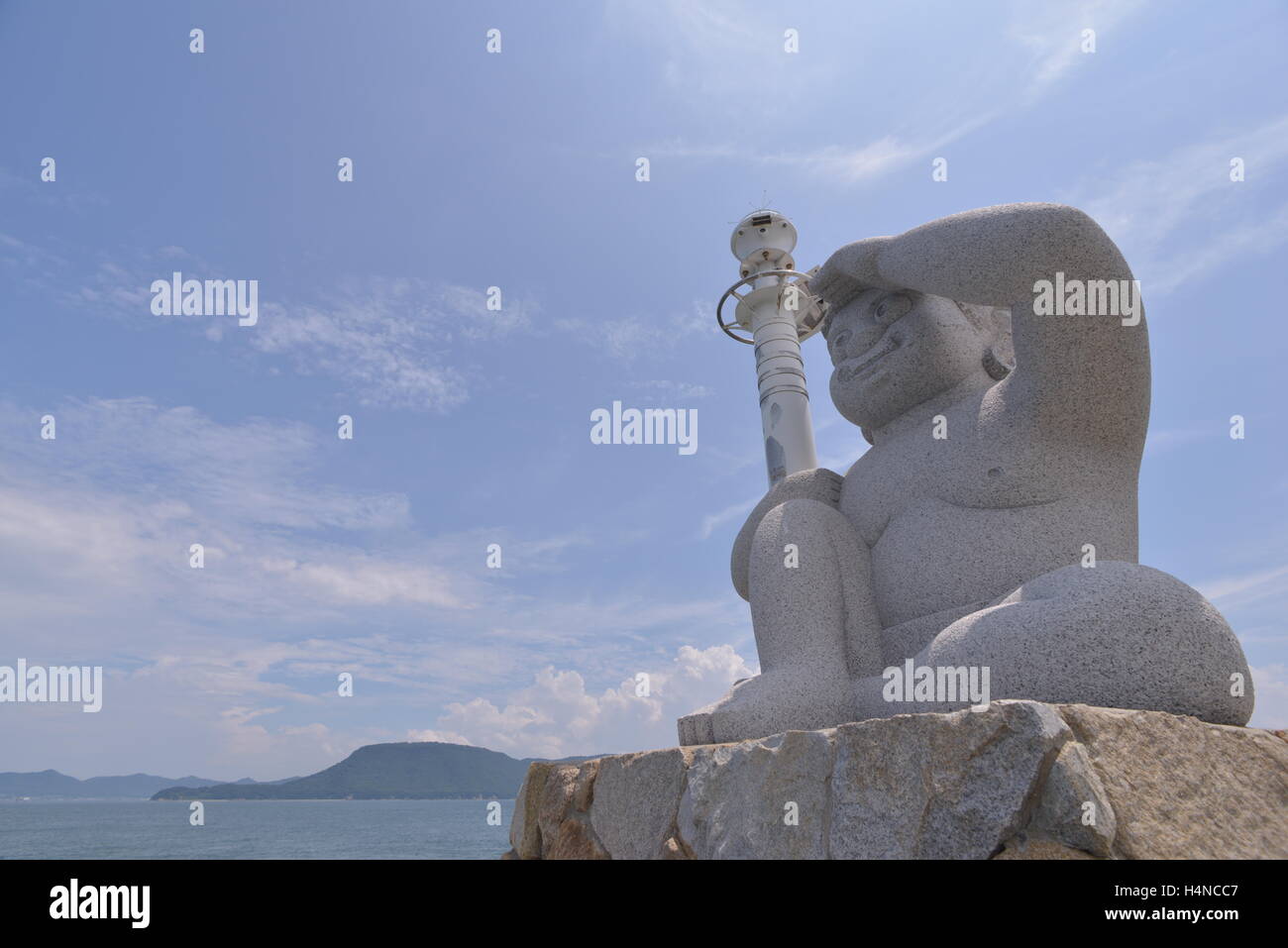 Spot Joki Port Onigashima Breakwater Lighthouse Japan Stock Photo - Alamy
