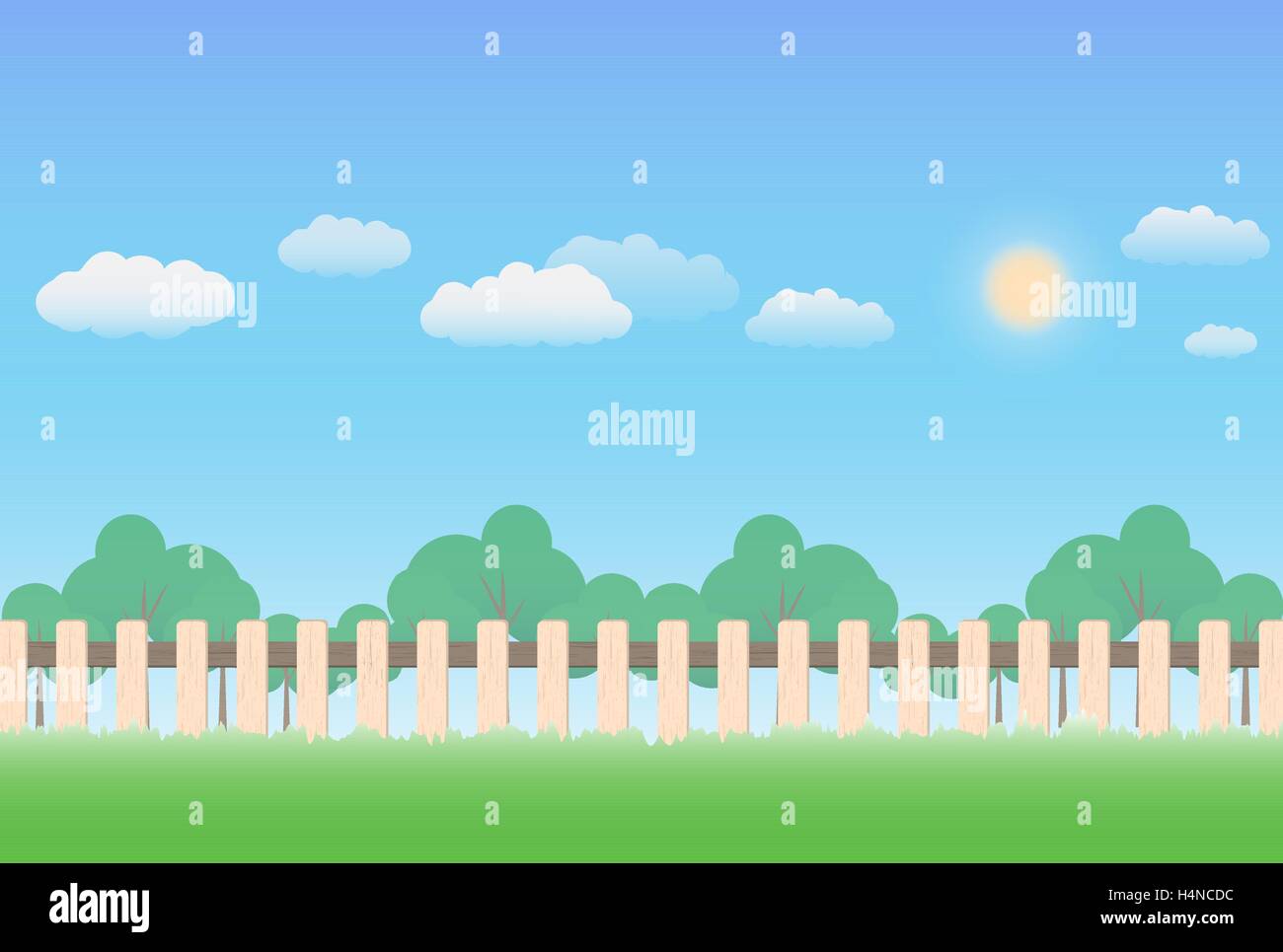 Abstract fence grass Stock Vector Images - Alamy