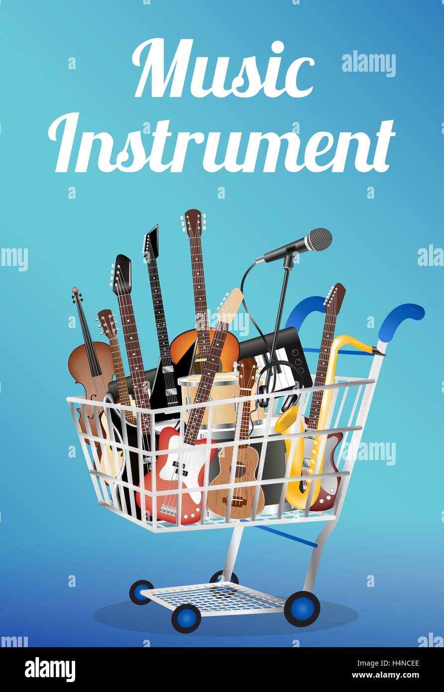 Electric shopping cart Stock Vector Images - Alamy