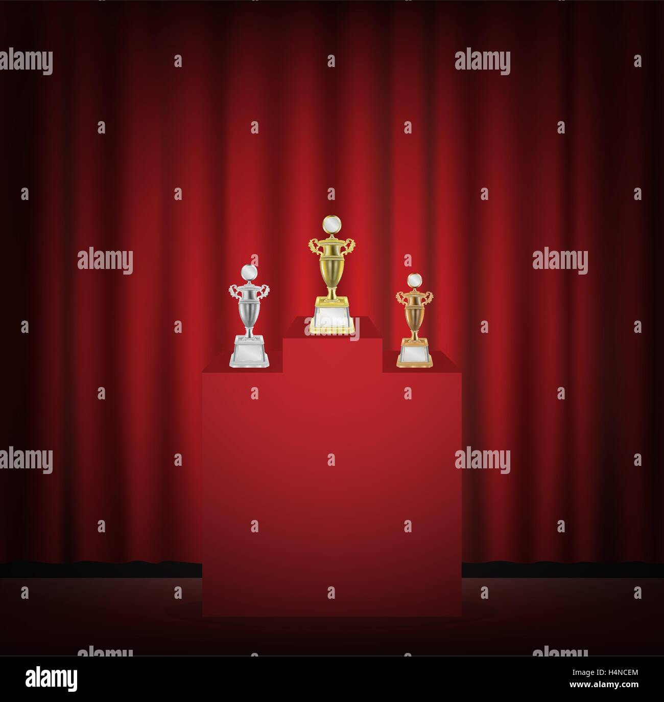 Stage curtain gold hi-res stock photography and images - Alamy