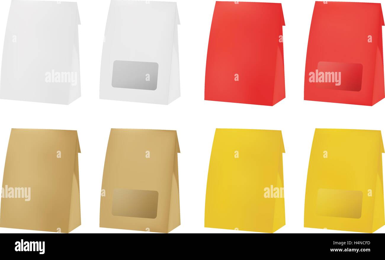 Plastic and paper bag Stock Vector Image & Art - Alamy