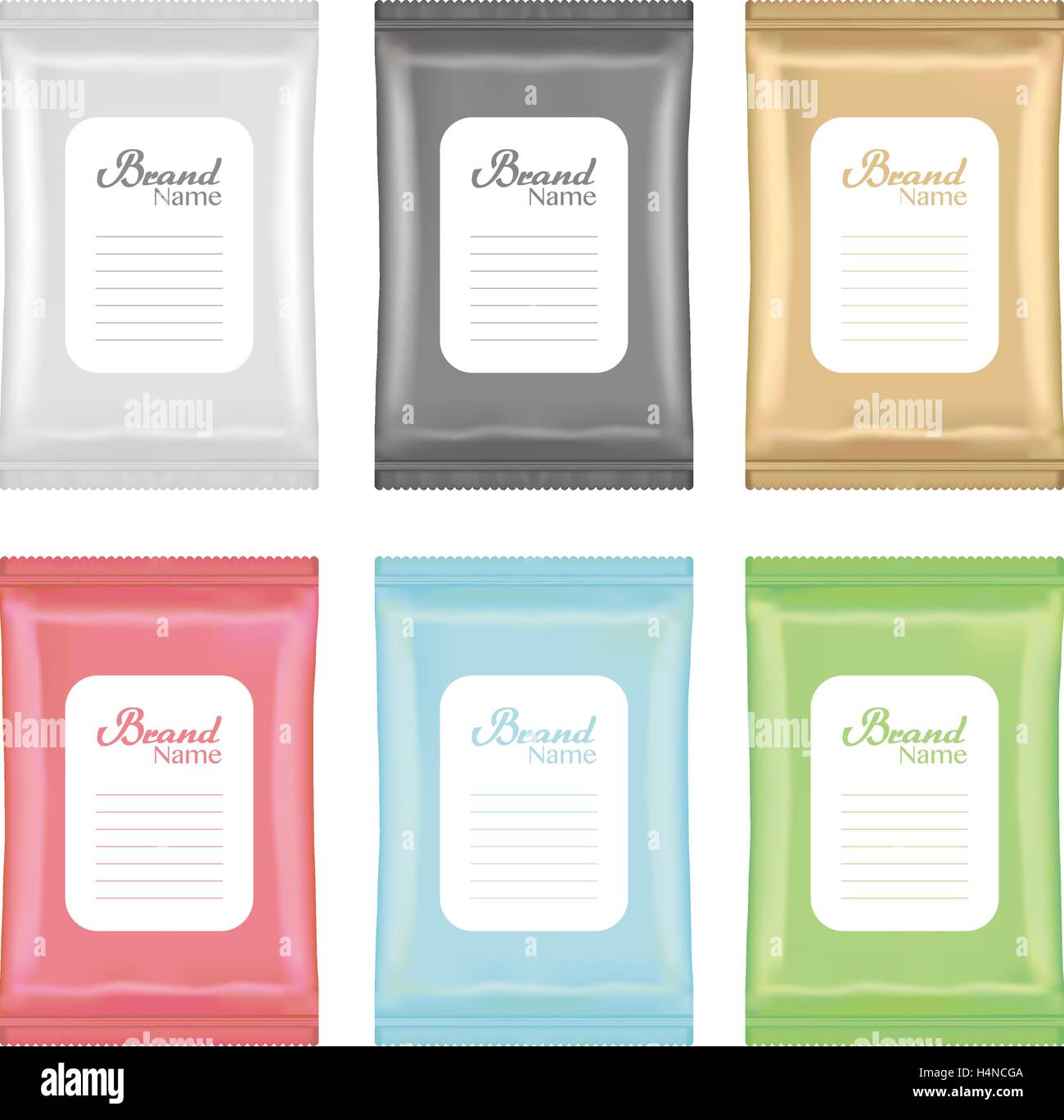 Plastic package on a white background Stock Vector Image & Art - Alamy