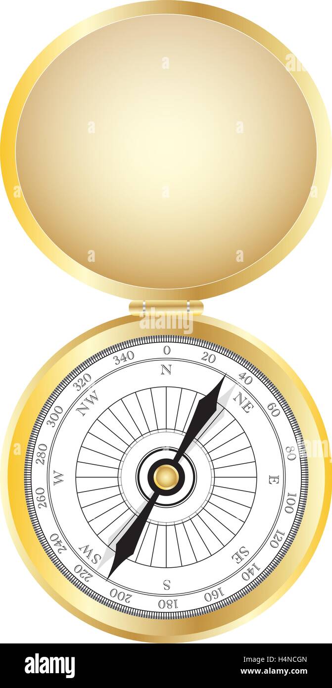 Compass on sail boat Stock Vector Images - Alamy