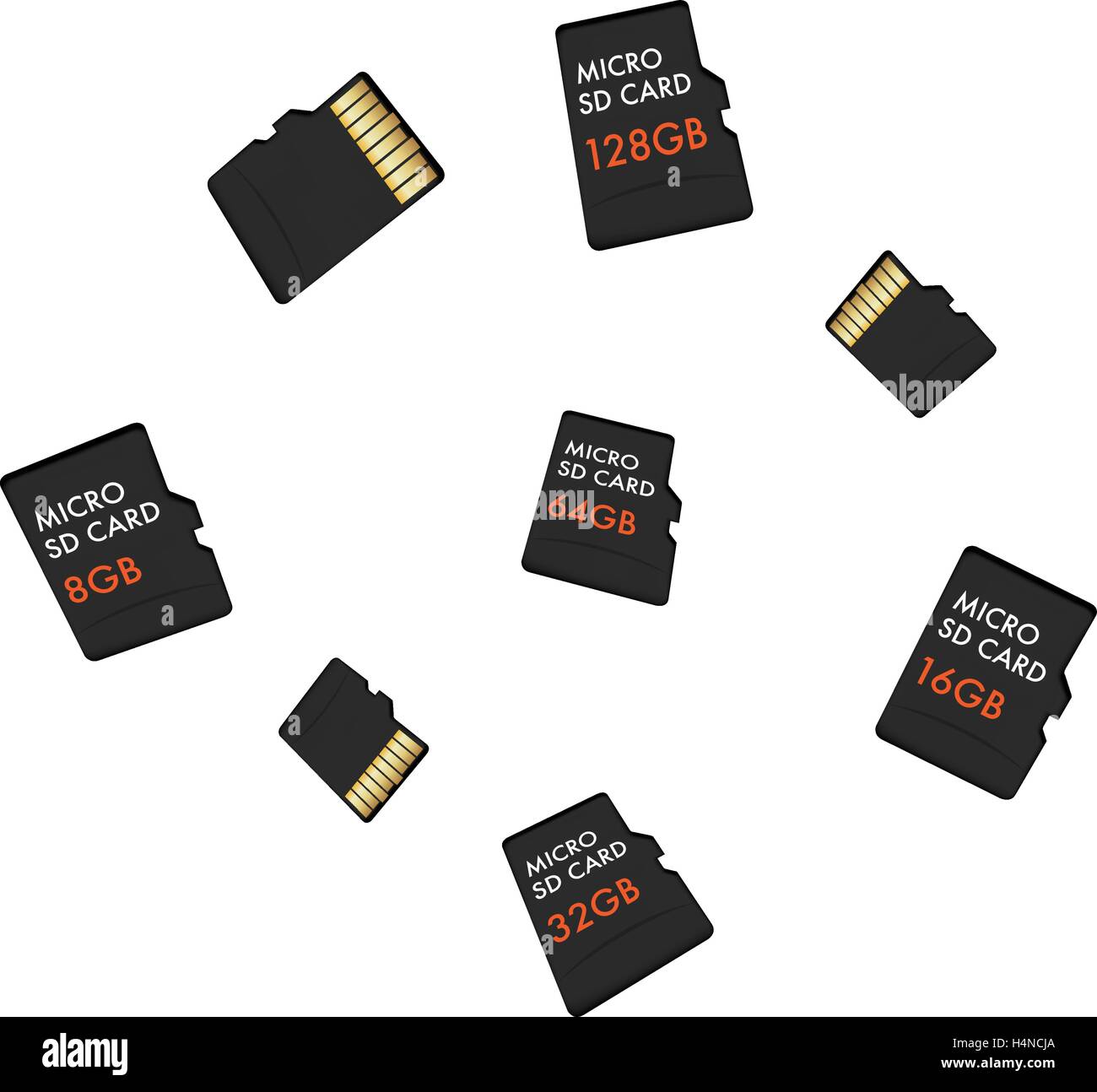 Phone micro sd card Stock Vector Images - Alamy