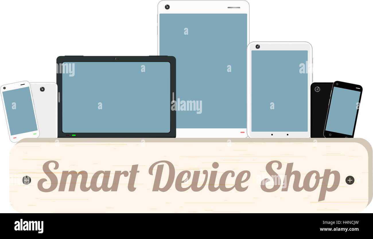 Smart device template Stock Vector Images - Alamy