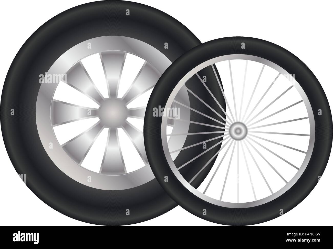 Cycle race wheels Stock Vector Images - Alamy