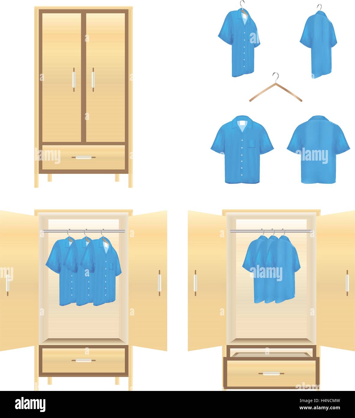 Cartoon wardrobe hi-res stock photography and images - Alamy