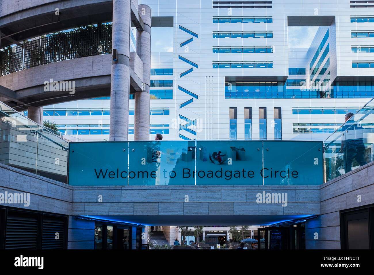 Broadgate Circle, Broadgate, City of London, England, U.K Stock Photo ...