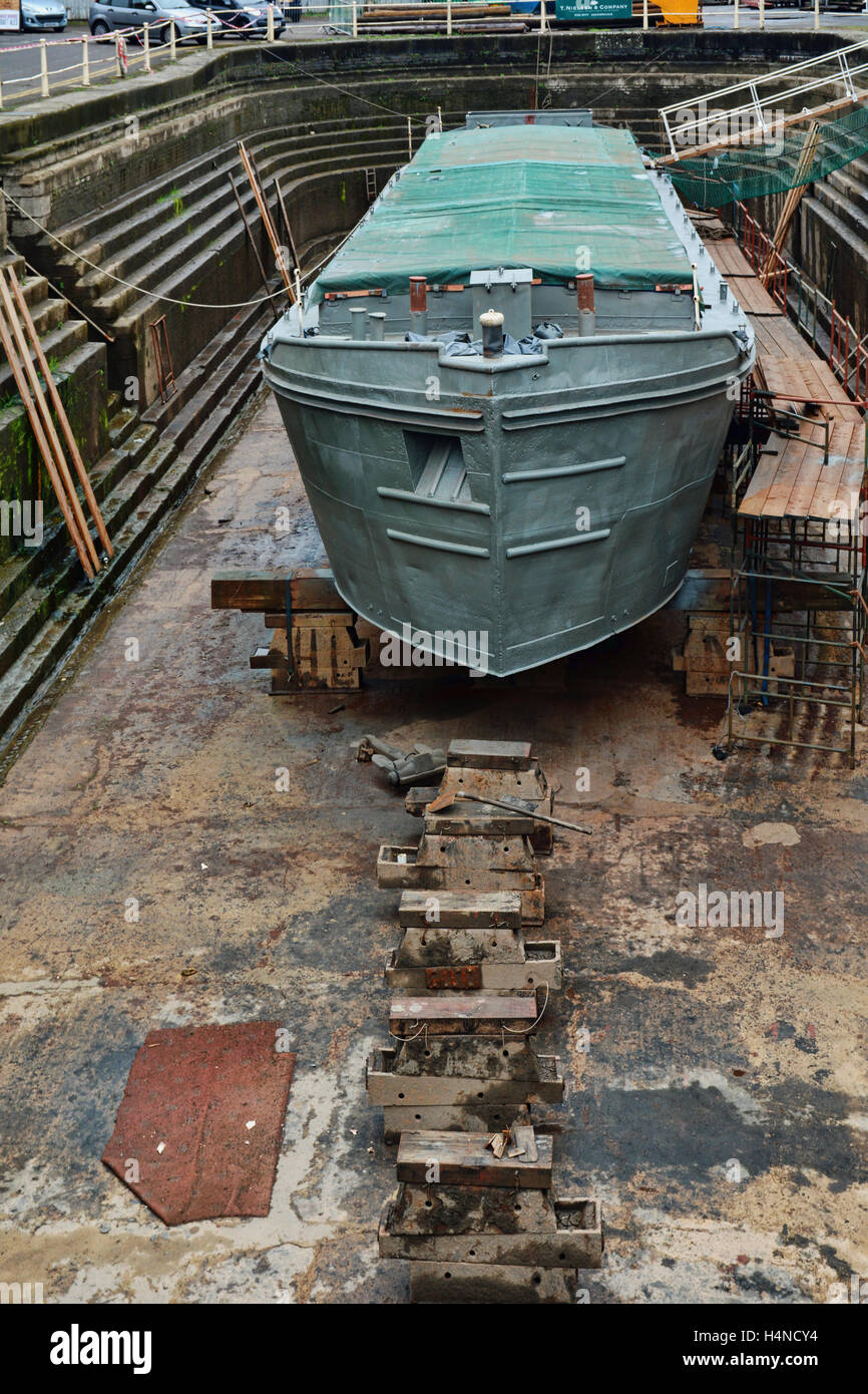 Barge In Dry Dock On High Resolution Stock Photography and Images - Alamy