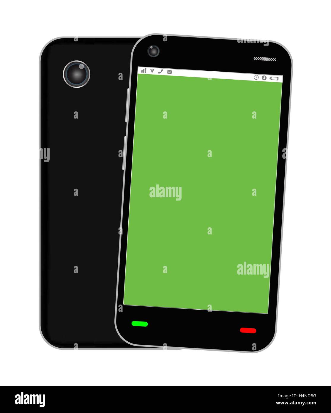 Computer green screen mockup Cut Out Stock Images & Pictures - Alamy