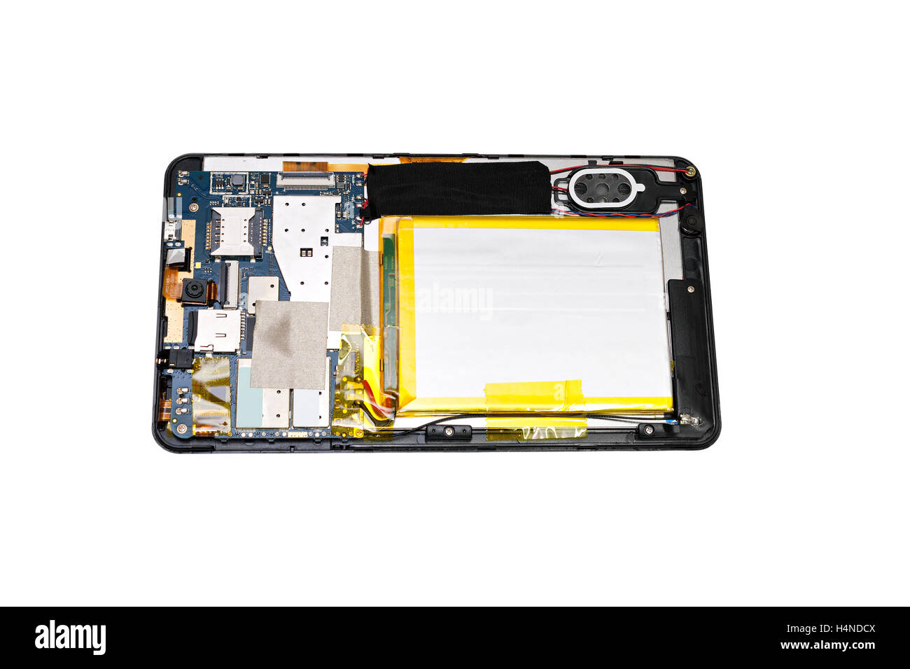 Disassembled tablet computer. Isolated on white background Stock Photo ...