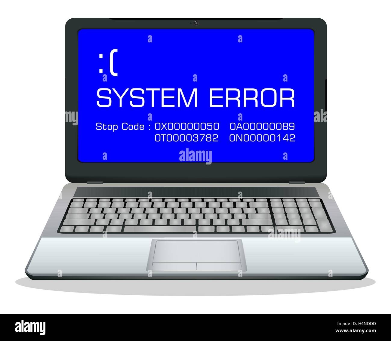 Crash laptop Stock Vector Images - Alamy