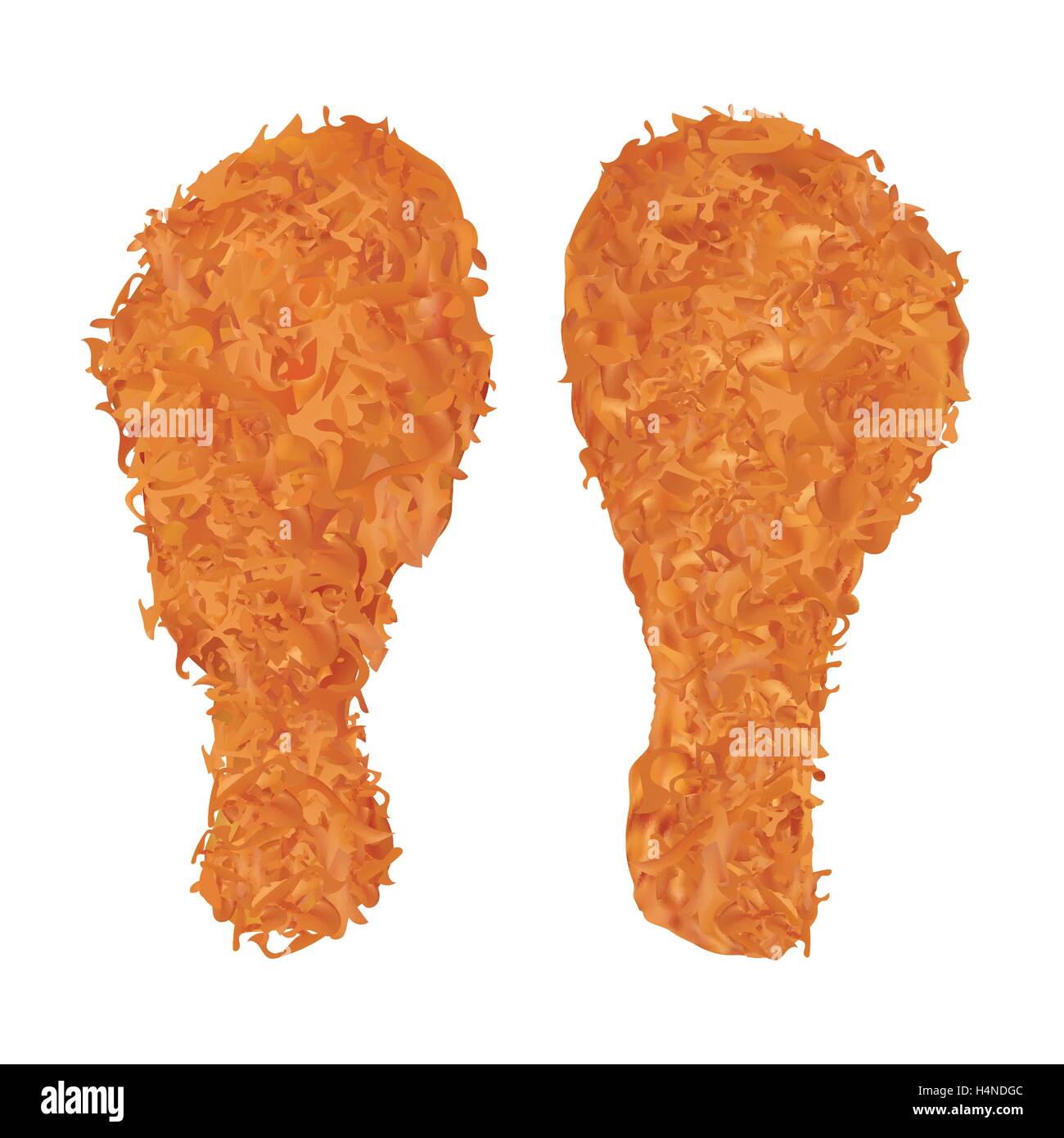 Fresh crispy chicken on Stock Vector Images - Alamy