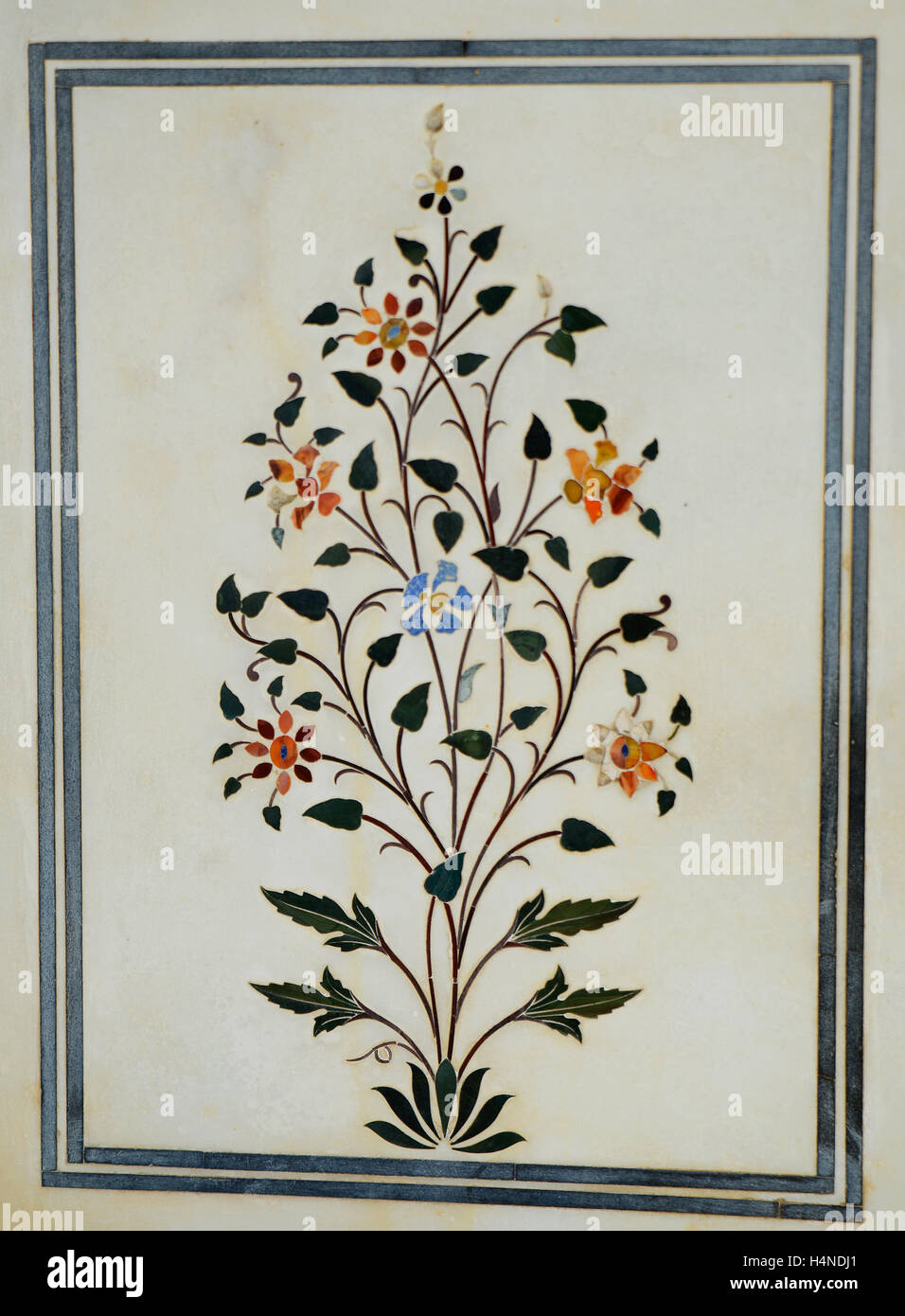 Mughal flower pattern hi-res stock photography and images - Alamy