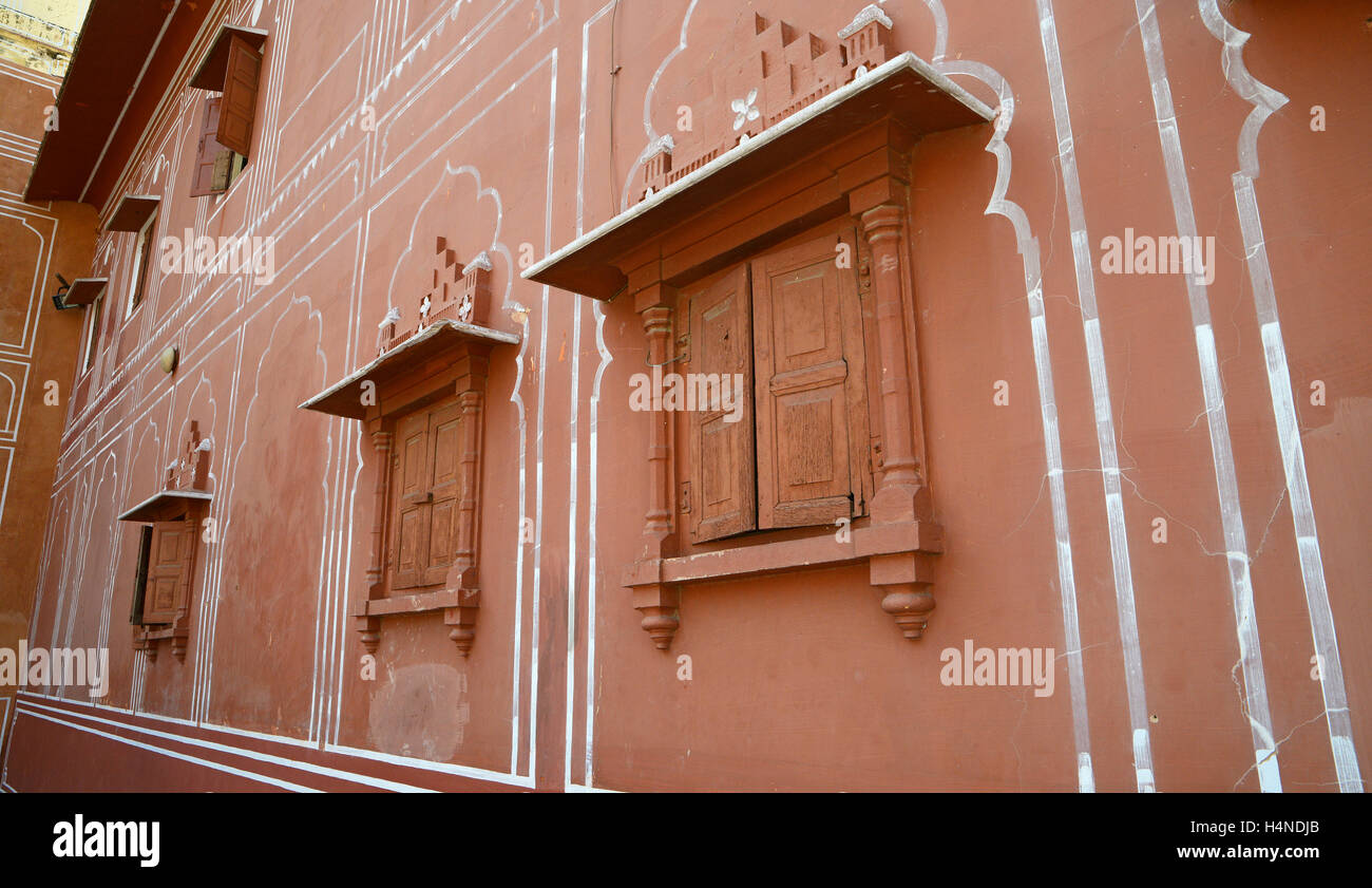 Architecture window at City Palace,Jaipur Rajasthan,India Stock Photo ...