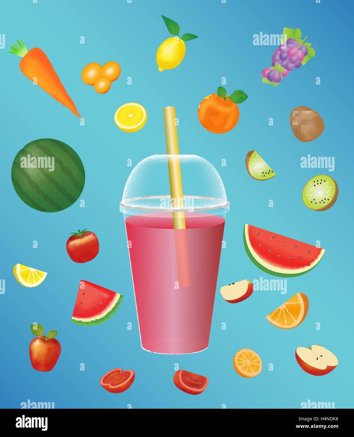 Organic natural soft drink Stock Vector Images - Alamy