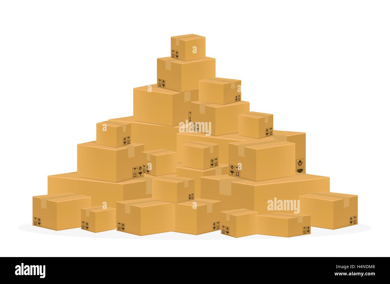Cardboard Set High Resolution Stock Photography and Images - Alamy