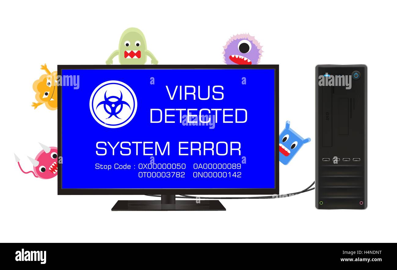 Cartoon computer Cut Out Stock Images & Pictures - Alamy