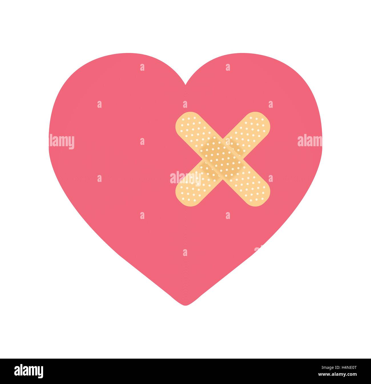 a heart with bandage Stock Vector Image & Art - Alamy