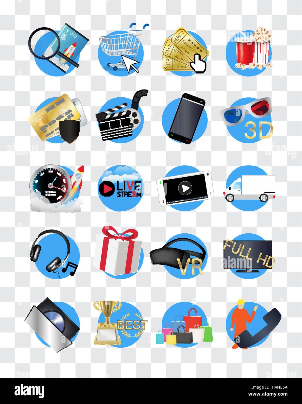 Night movies Stock Vector Images - Alamy