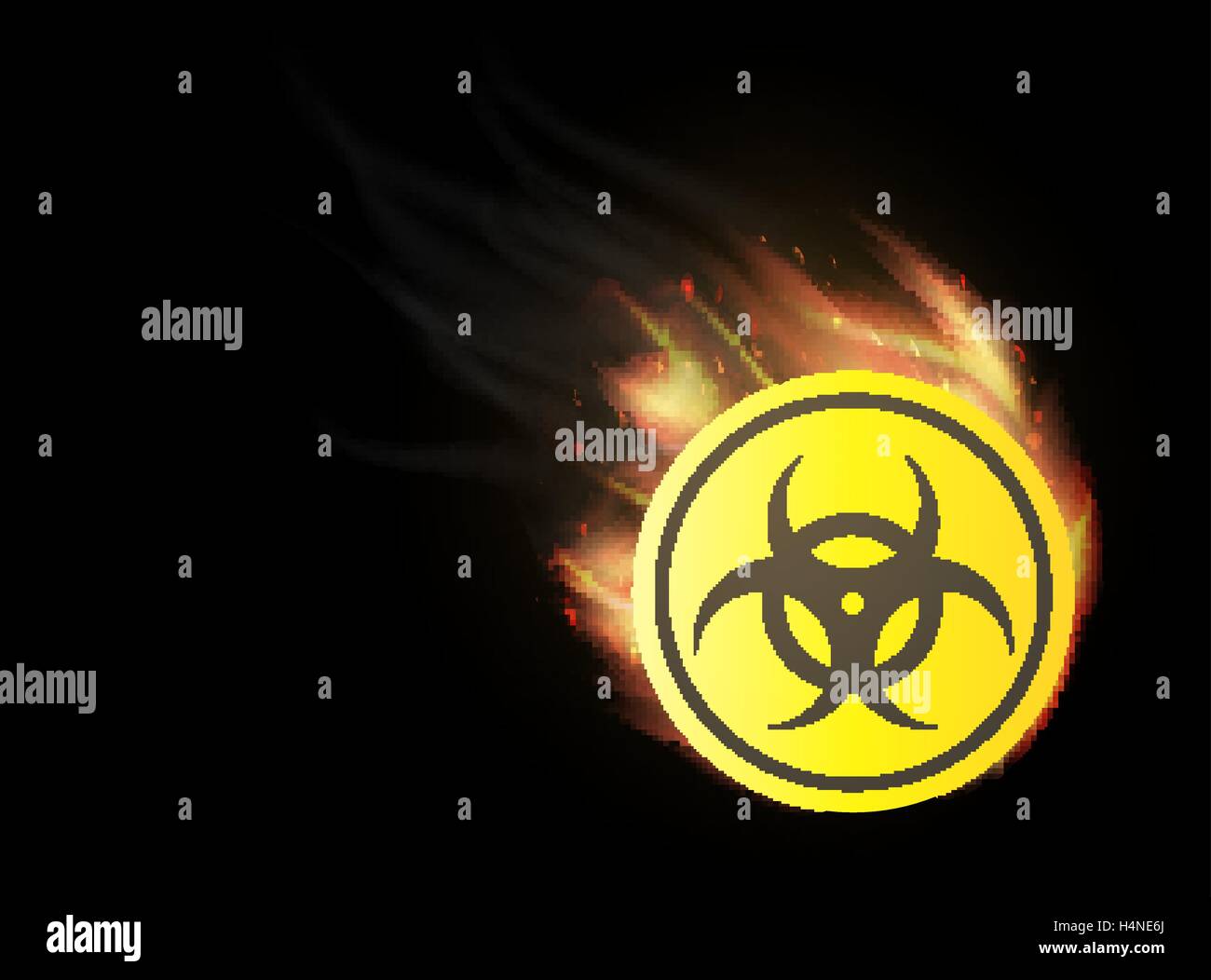 Nuclear radiation burn Stock Vector Images - Alamy