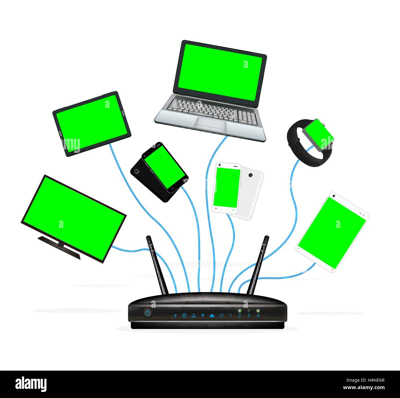Modem diagram hi-res stock photography and images - Alamy