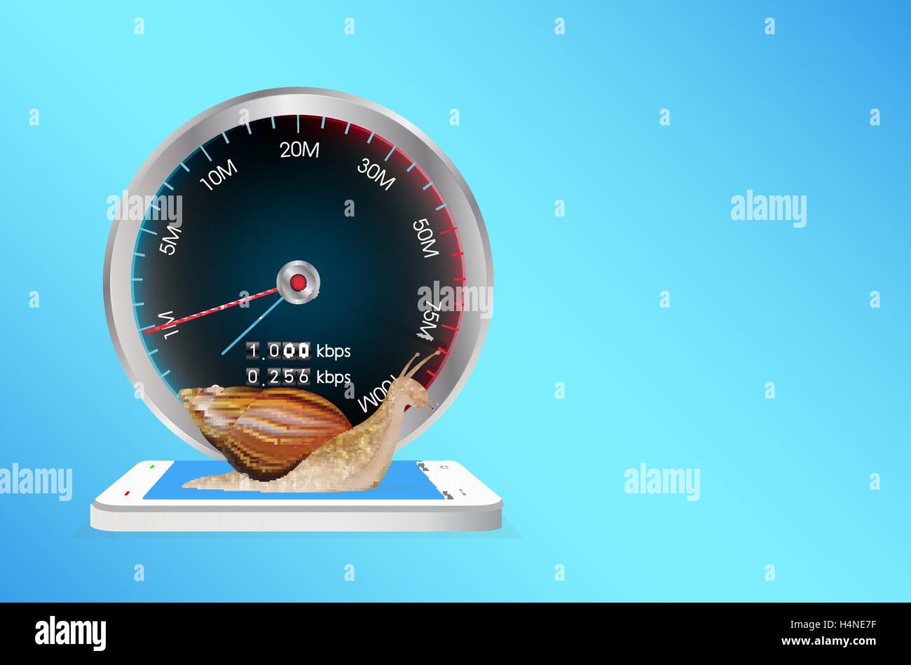 Internet speed test meter rocket hi-res stock photography and images ...