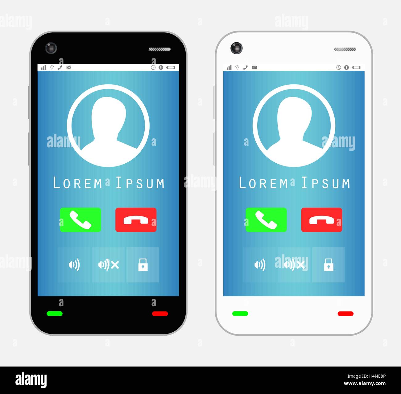 smartphone with calling interface Stock Vector Image & Art - Alamy