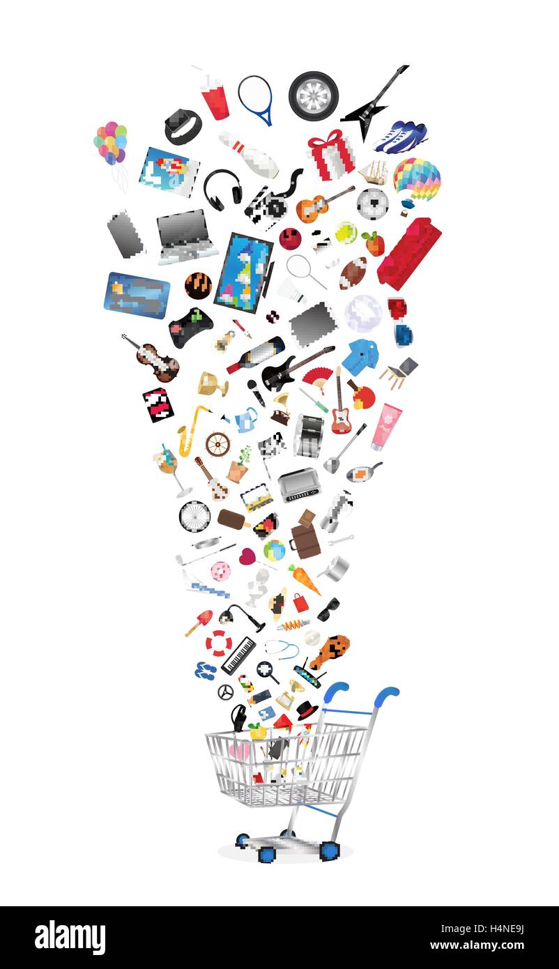 Cloud storage shopping cart hi-res stock photography and images - Alamy