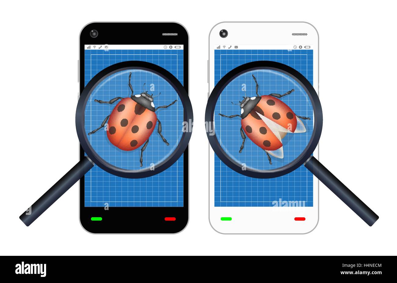 Ladybug information sign Stock Vector Images - Alamy