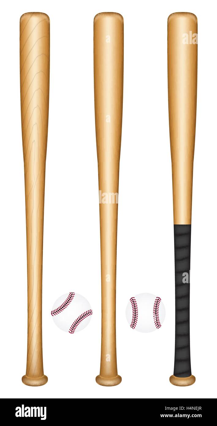baseball and bat Stock Vector Image & Art - Alamy