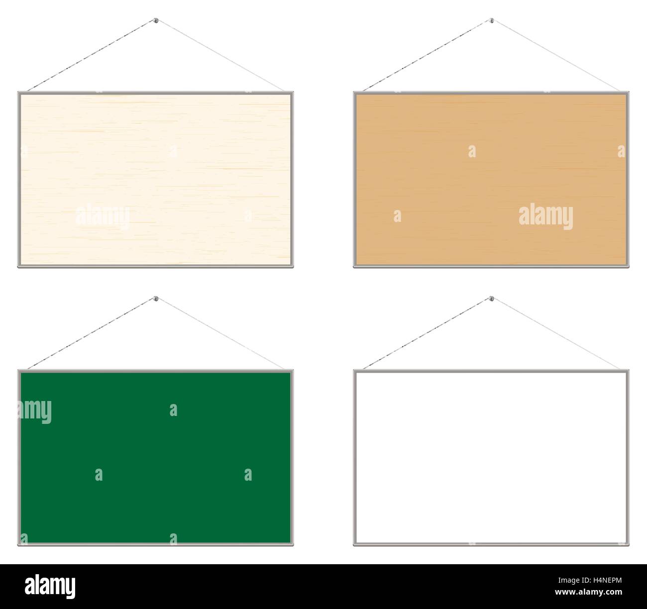 Wooden bulletin notice board vector Stock Vector Image & Art - Alamy