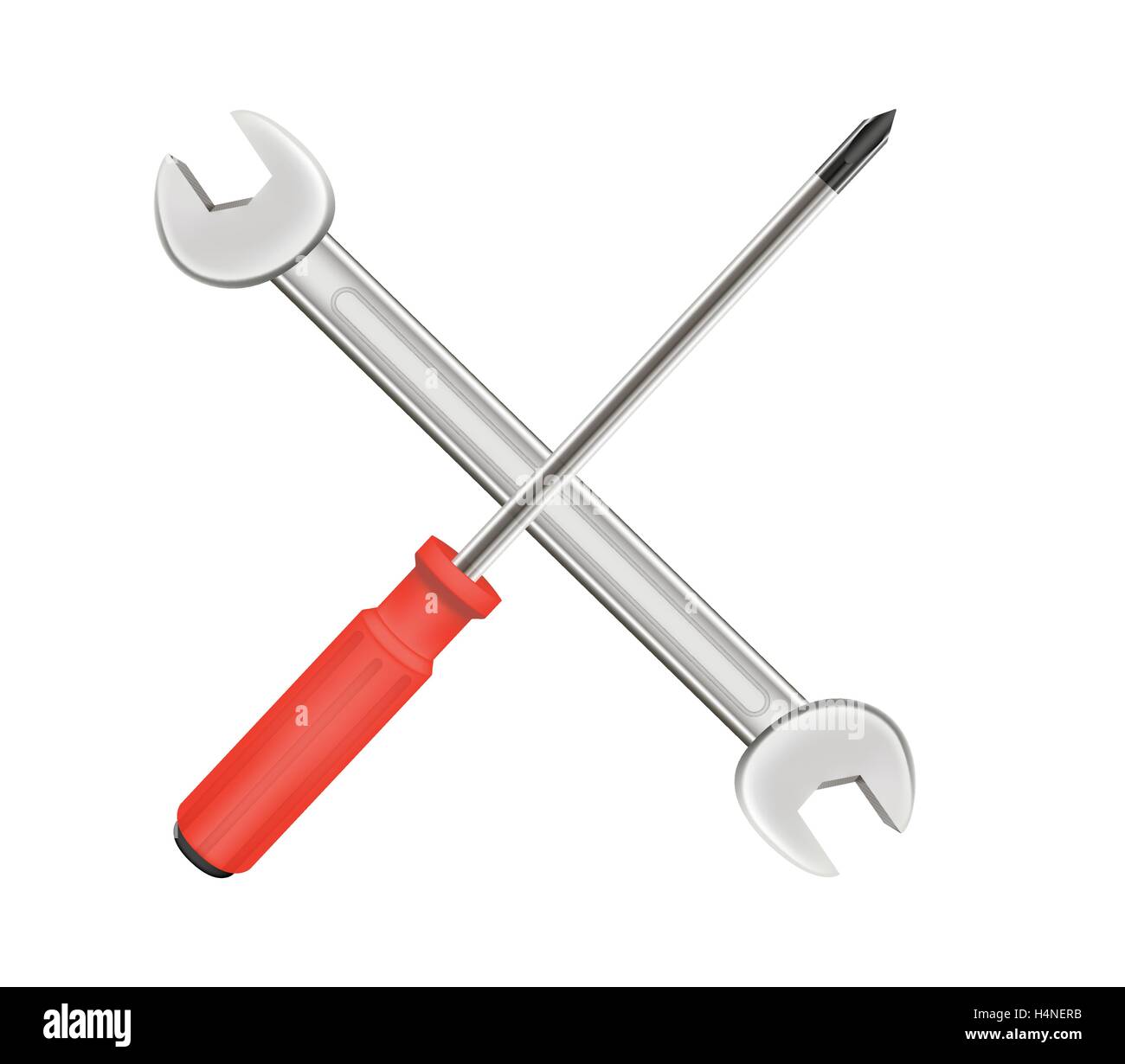cross wrench and screwdriver logo Stock Vector Image & Art - Alamy