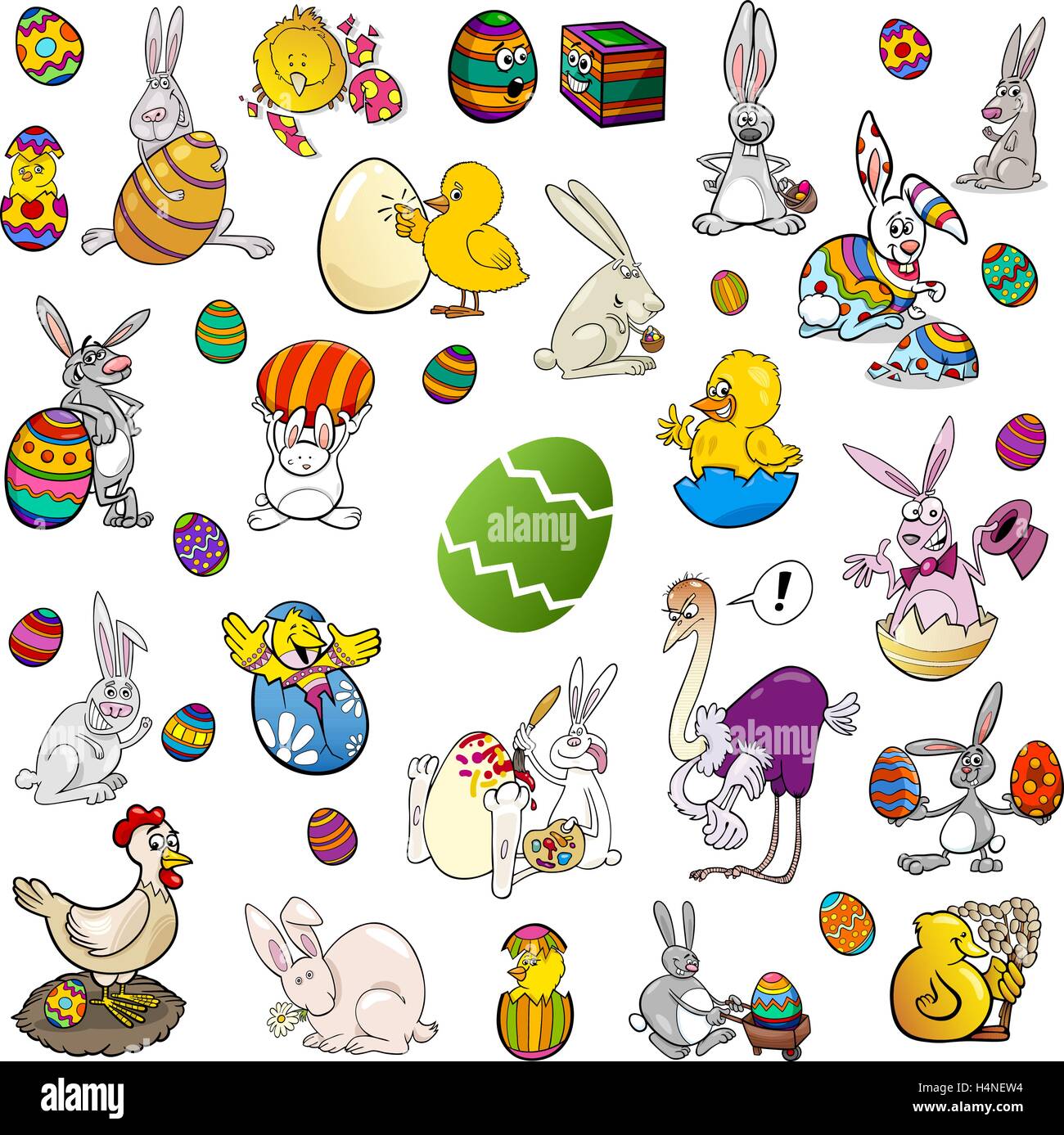 Easter characters Stock Vector Images - Alamy