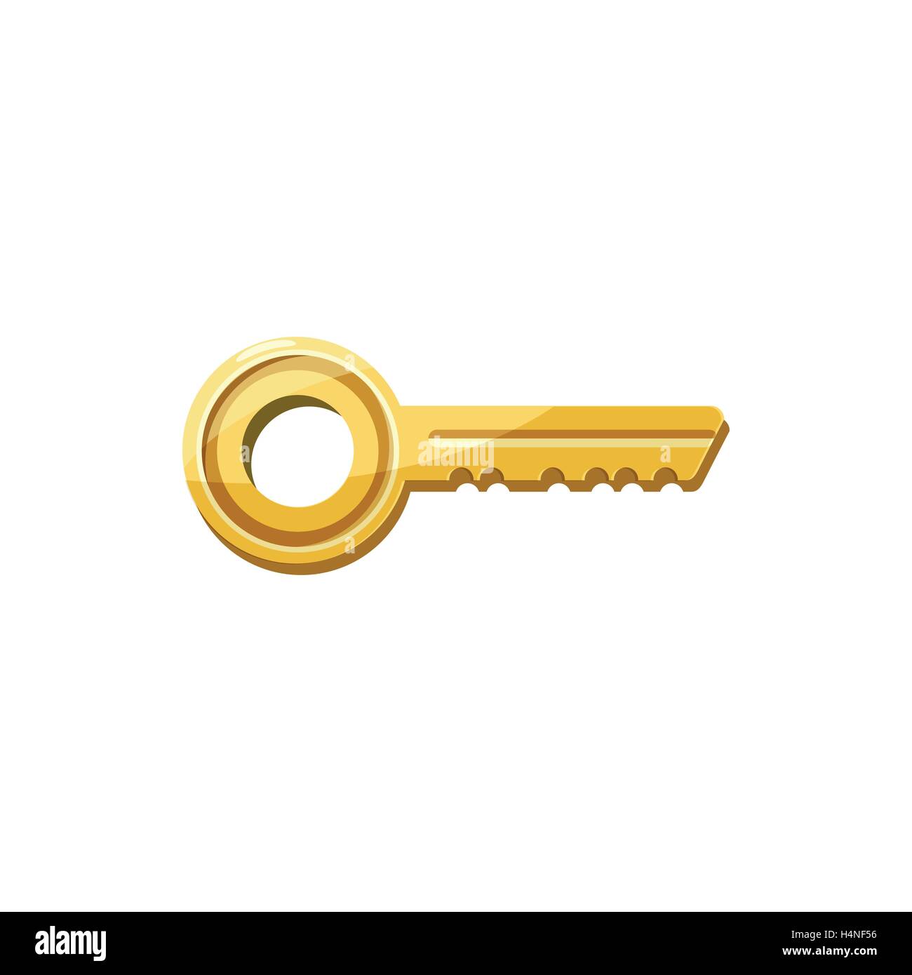 Golden key icon, cartoon style Stock Vector Image & Art - Alamy