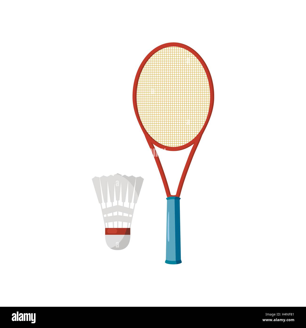 Badminton racket and shuttlecock icon Stock Vector Image & Art - Alamy