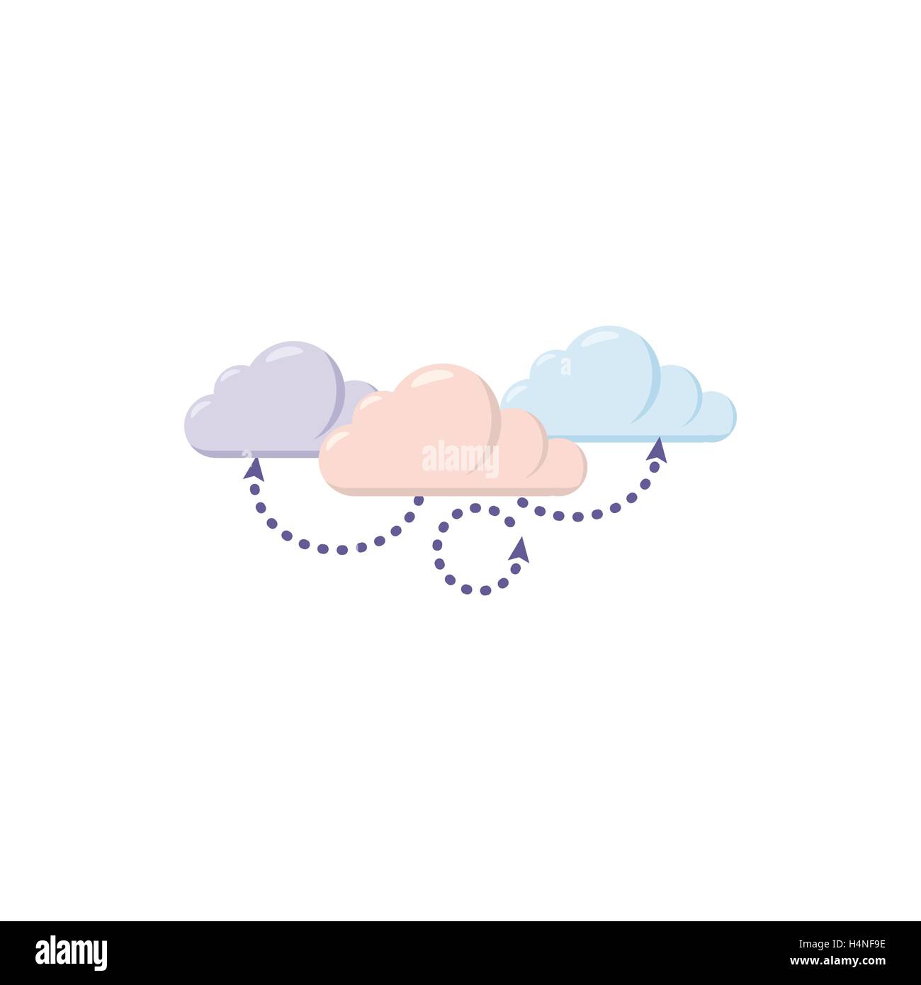 Cloud computing icon, cartoon style Stock Vector Image & Art - Alamy