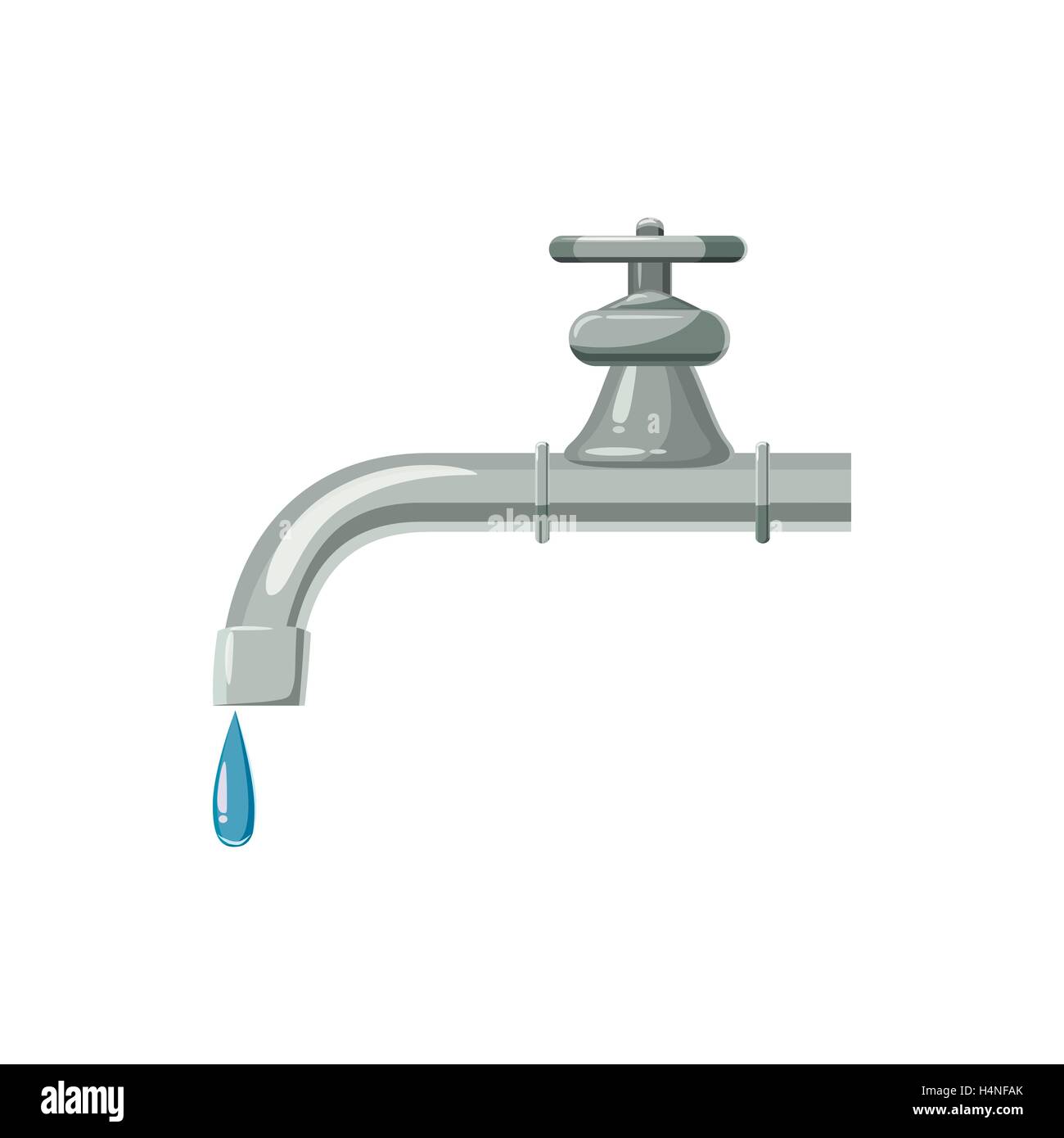 Dripping tap white Stock Vector Images - Alamy