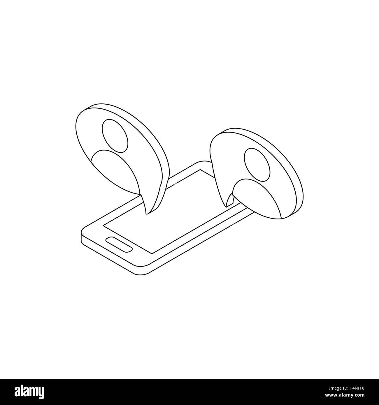 People chatting smartphone Black and White Stock Photos & Images - Alamy