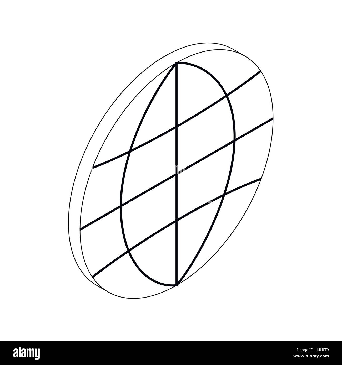 Globe isometric 3d icon Black and White Stock Photos & Images - Alamy