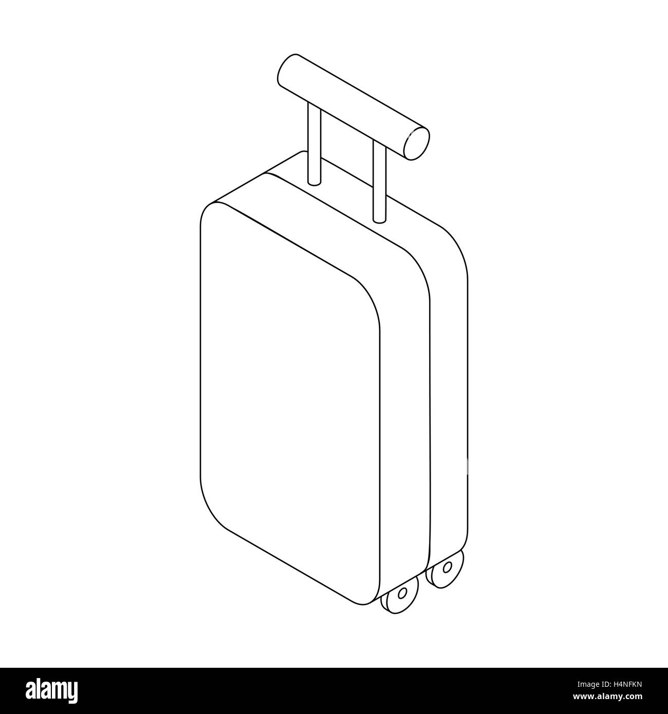 Travel luggage icon, isometric 3d style Stock Vector Image & Art - Alamy